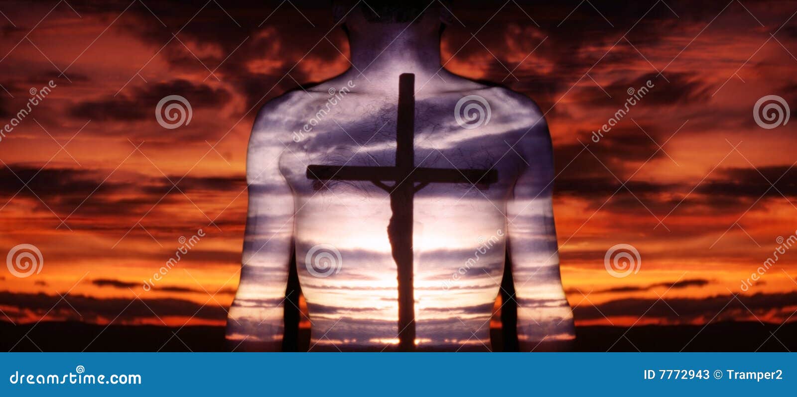 Christ and cross stock image. Image of repentance, belief - 7772943
