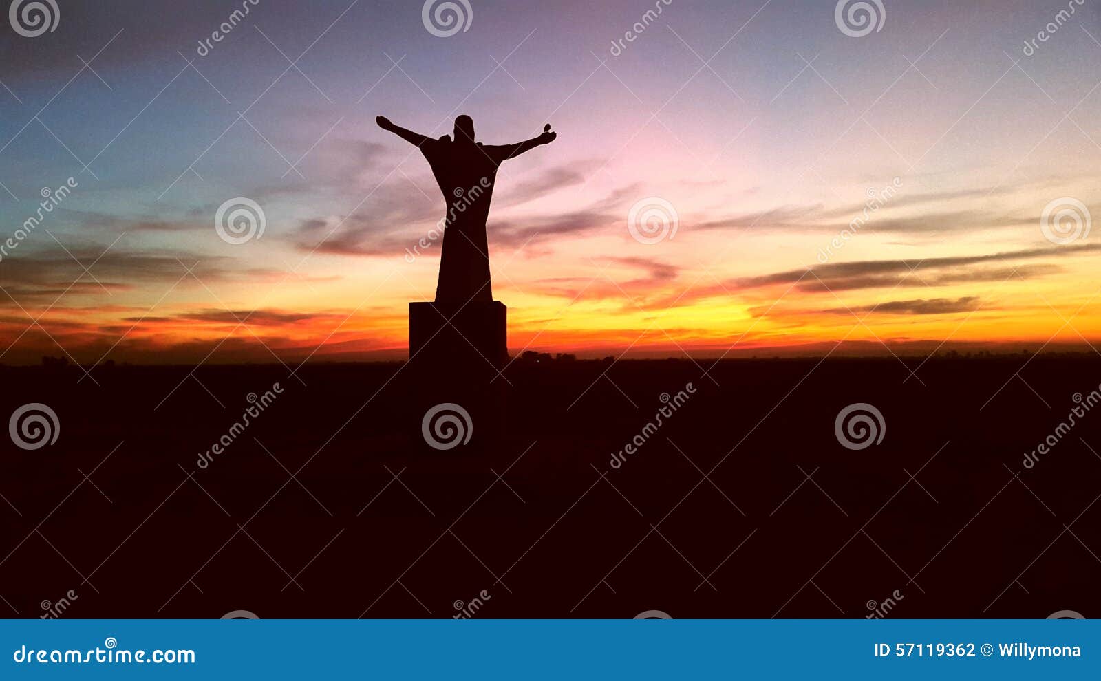 Christ stock photo. Image of christianity, religion, afterglow - 57119362