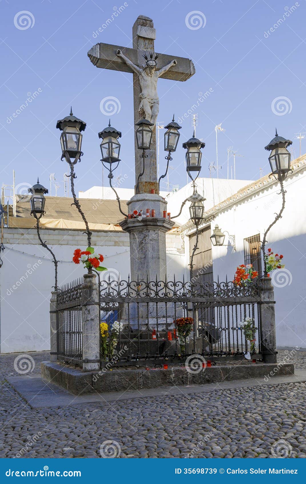 Christ of the Lanterns in Cordoba Stock Image - Image of catholic ...