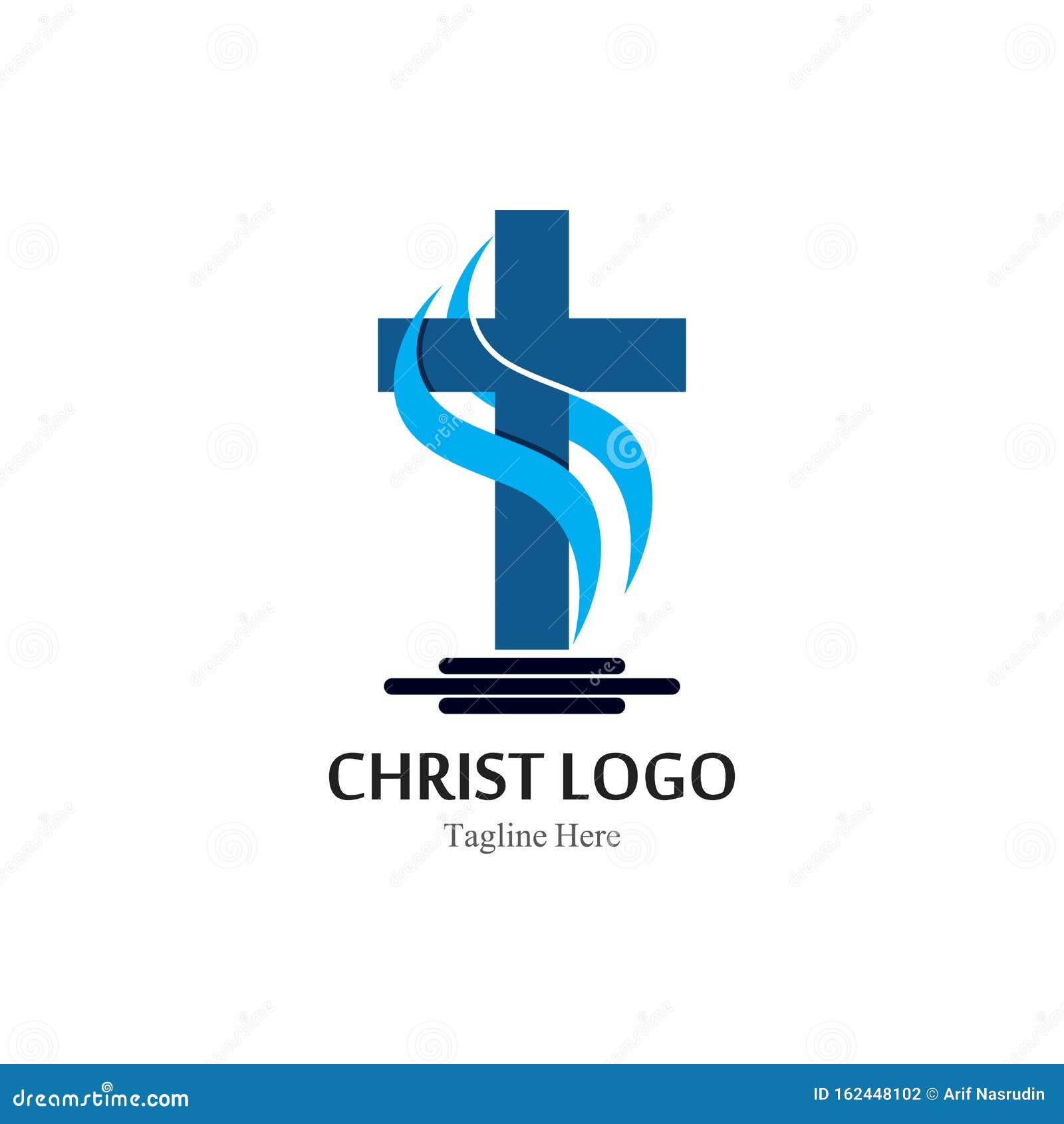 Christ Logo Template Design , Kreativ Einfach Stock Abbildung ...