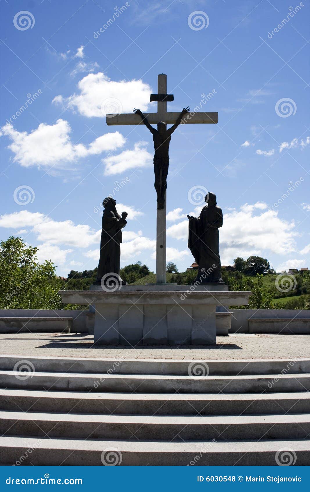 Christ, Mary And Cross Picture. Image: 6030548