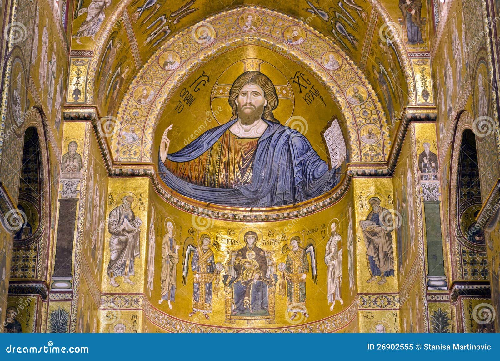Christ Pantocrator stock image. Image of mosaics, christ - 26902555