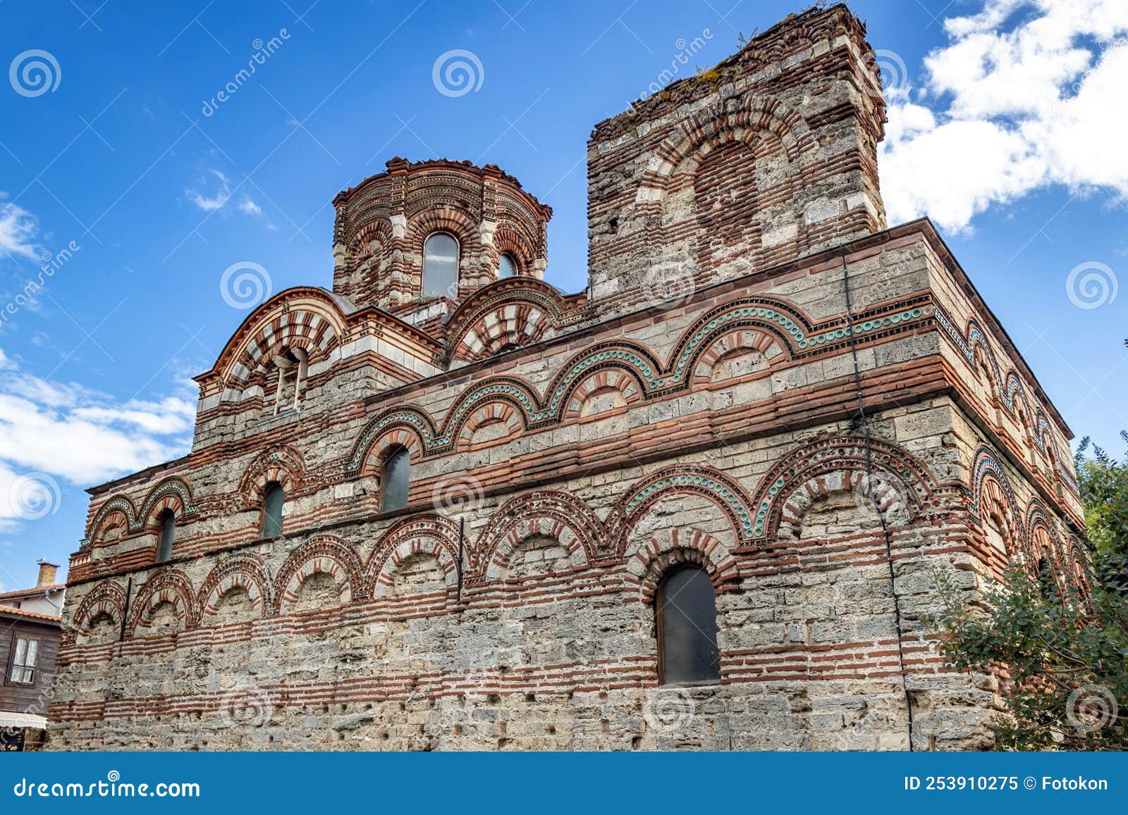 Christ Pantocrator Church in Nesebar Coastal Town in Bulgaria Stock ... Christ Pantocrator Church in Nesebar Coastal Town in Bulgaria Stock ...