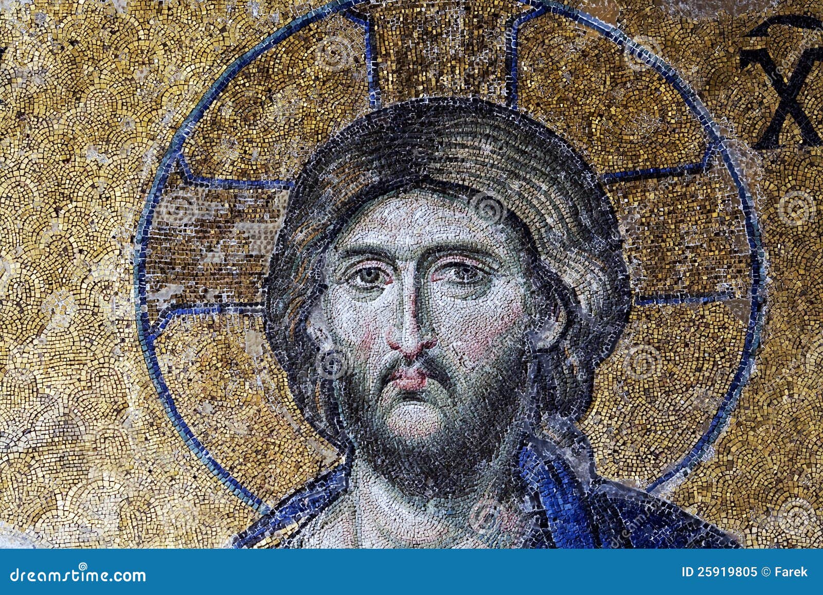 Christ Pantocrator Ruler Mosaic In Hagia Sophia Royalty-Free Stock ...
