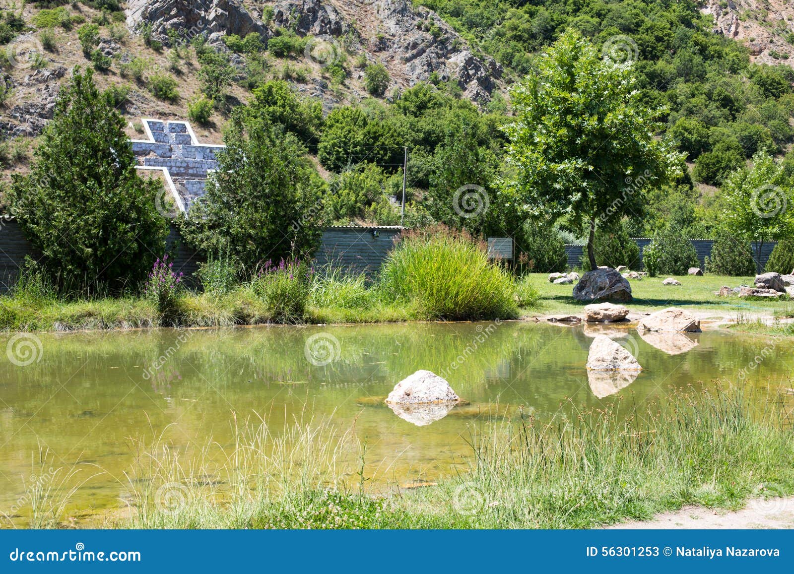 Christ and Part of the Lake at the Territory of Baba Vanga Complex ...