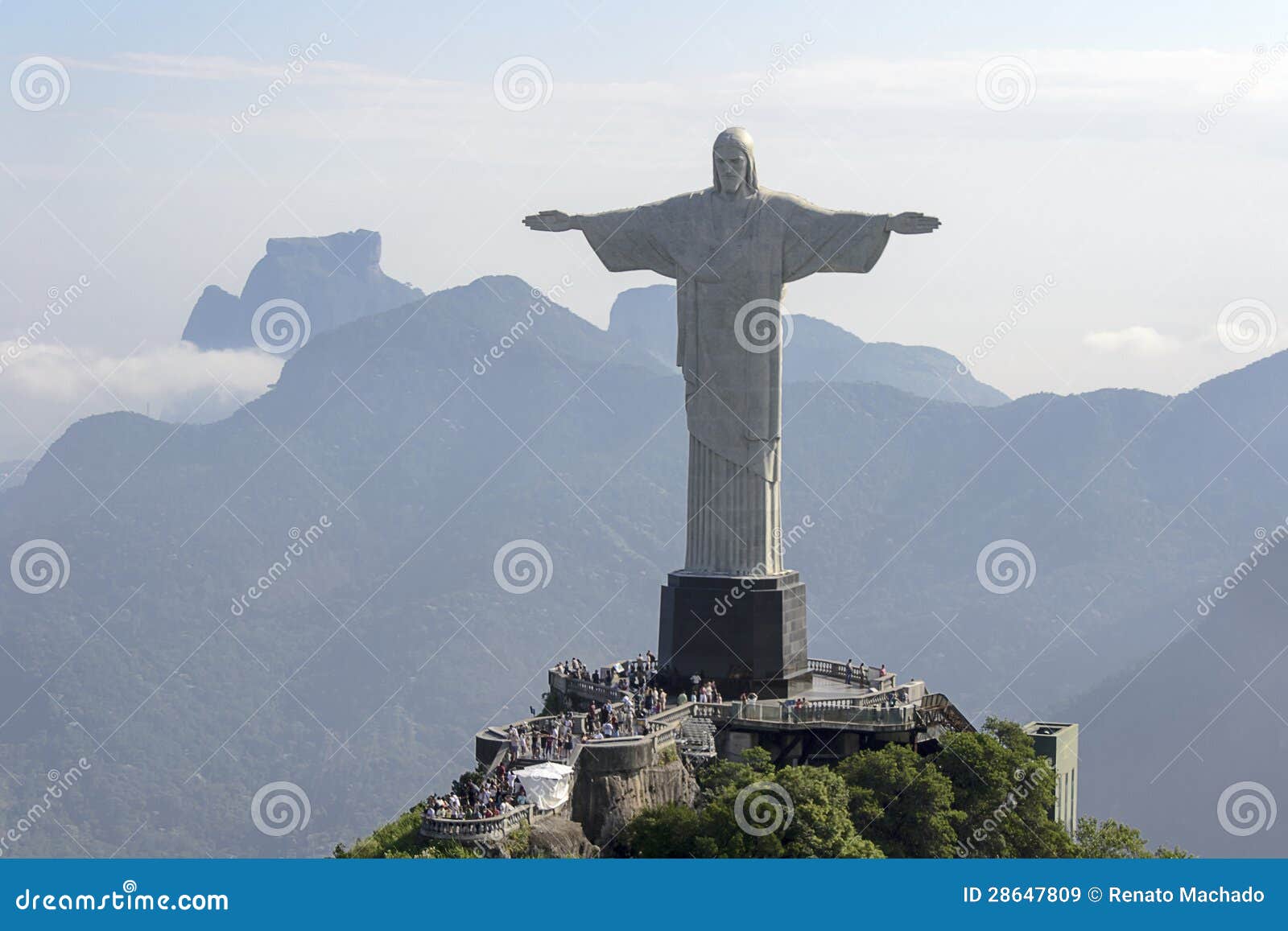 Rio De Janeiro, Brazil, Top View Of People Walking On The Iconic ...