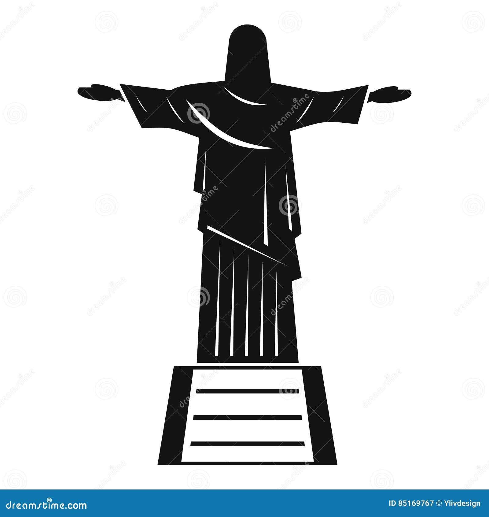 Christ Redeemer Statue. Vector Illustration | CartoonDealer.com #26033882
