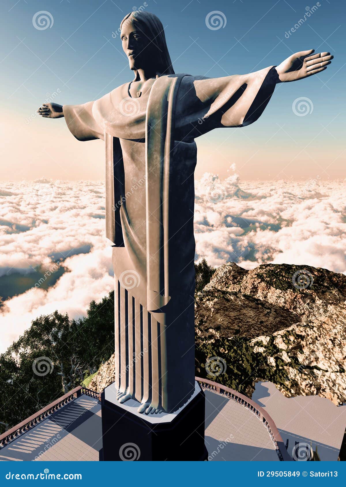 Christ The Reedemer Statue, Corcovado, Rio De Janeiro Editorial Photo ...