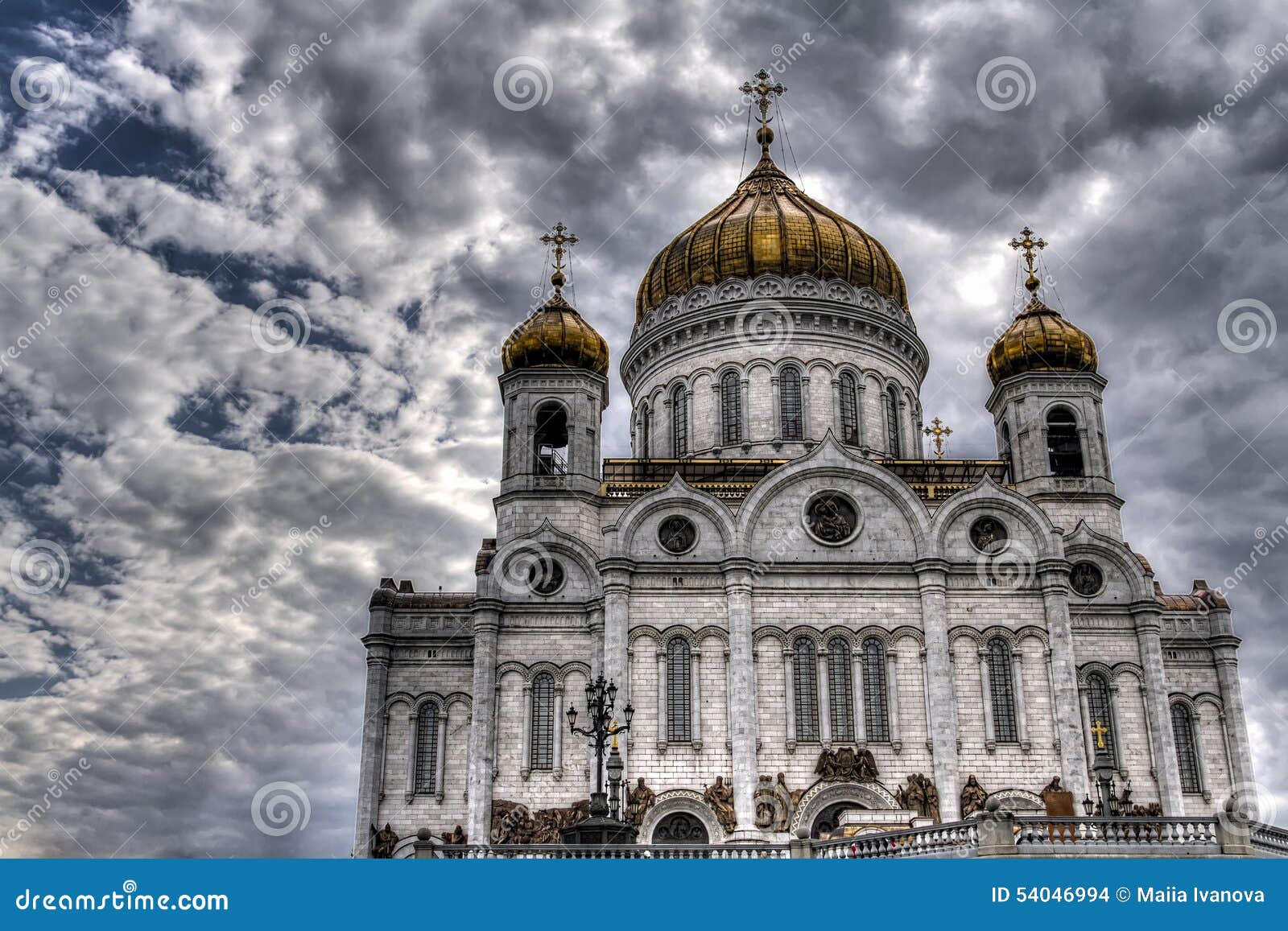 Christ the Savior Cathedral on the Background of the Beautiful Sky ...