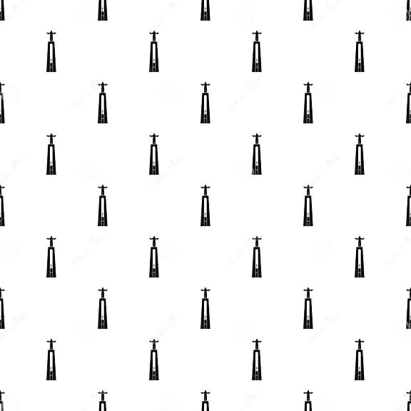 Christ Statue Pattern Vector Seamless Stock Vector - Illustration of ...