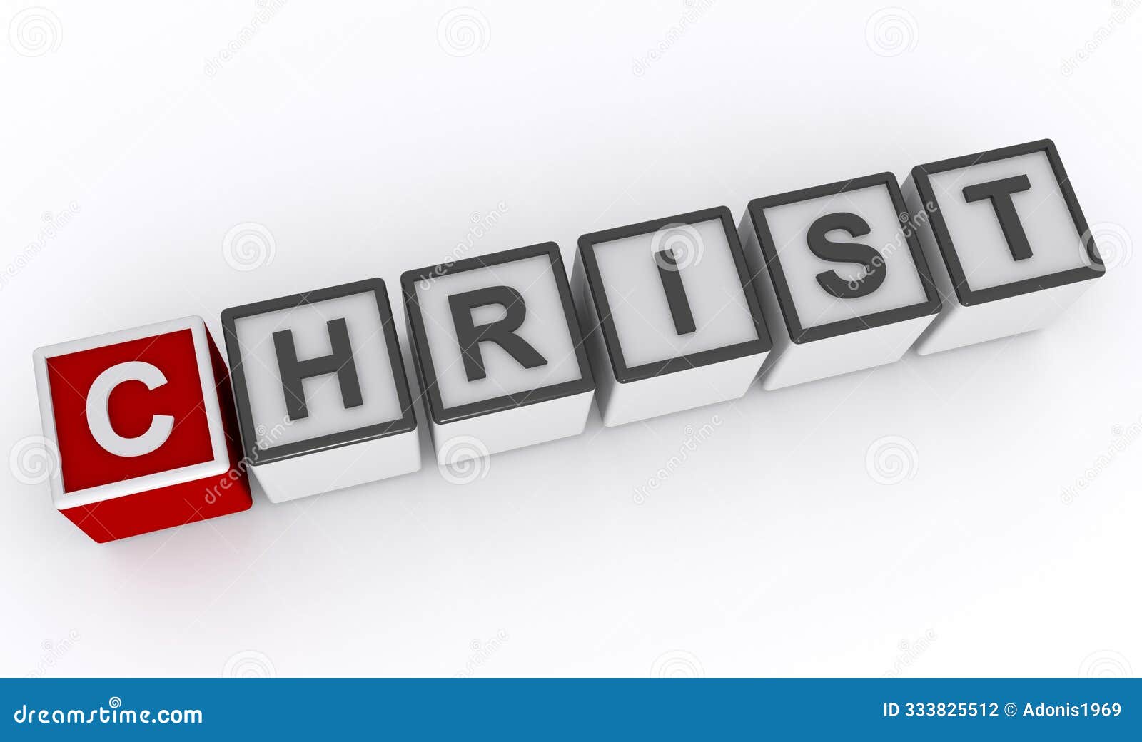 Christ word block on white stock photo. Image of belief - 333825512