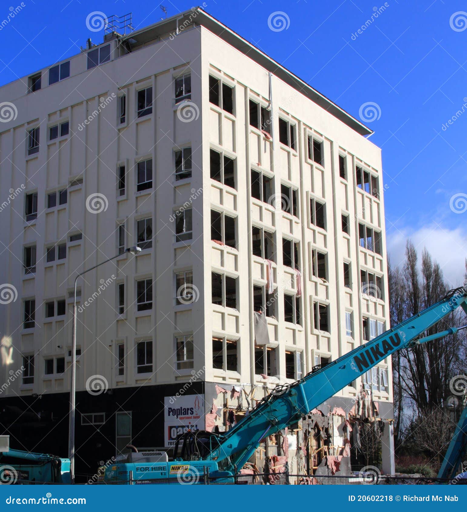 Christchurch Building Demolition Editorial Stock Photo - Image of ...