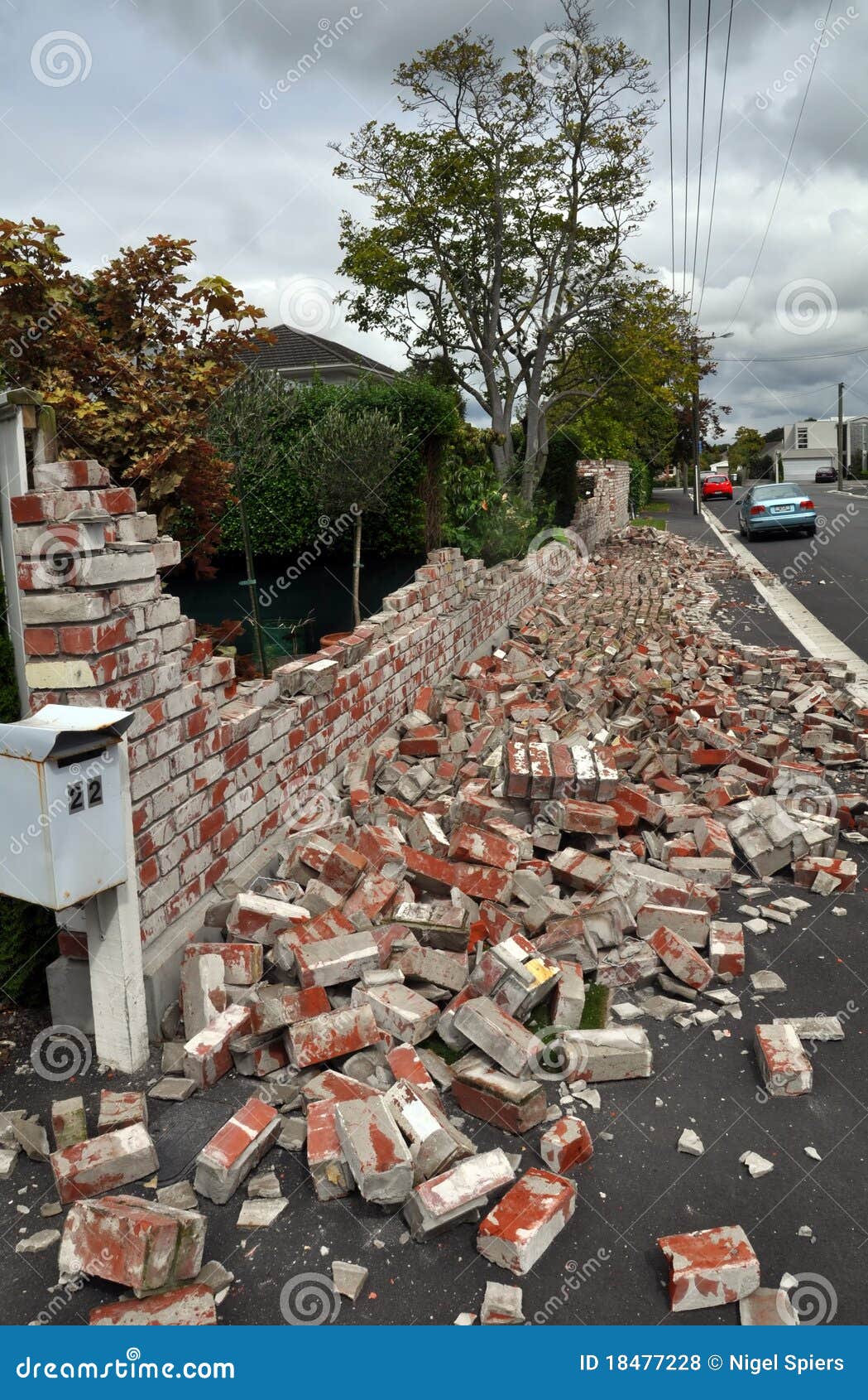 Road Collapses With Huge Cracks. International Road Collapsed Down ...