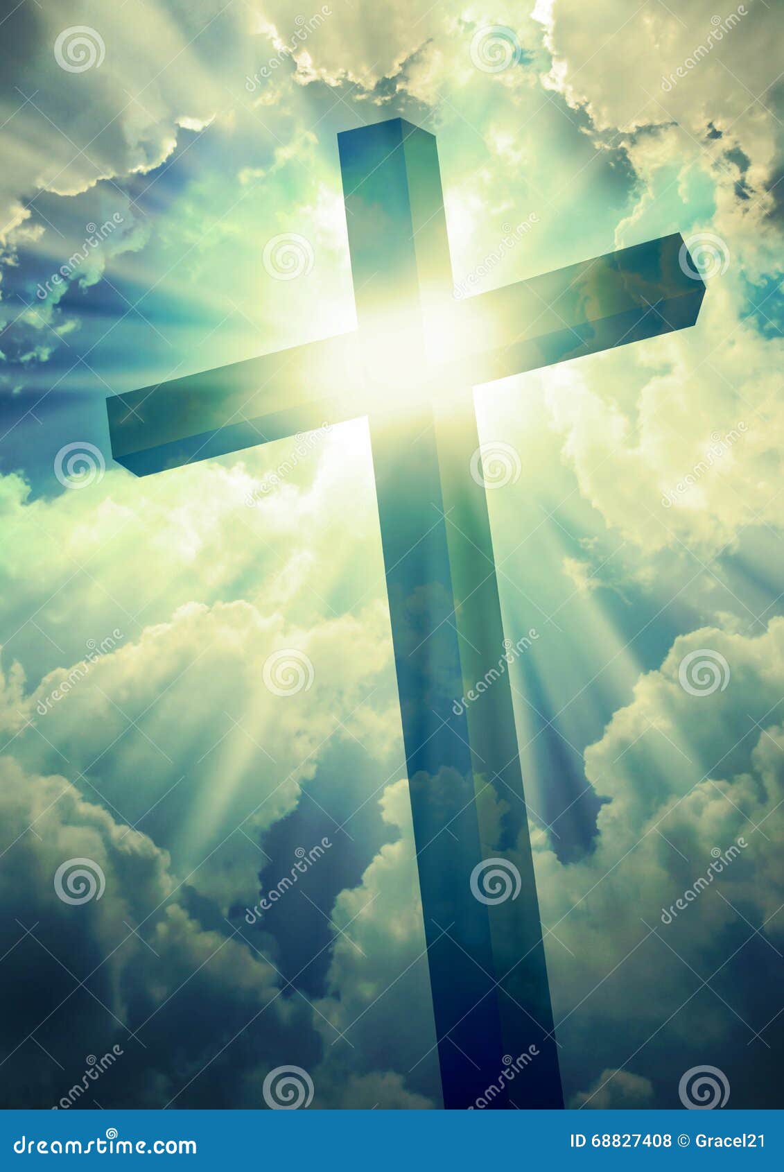 Christelijk kruis stock illustratie. Illustration of christus - 68827408