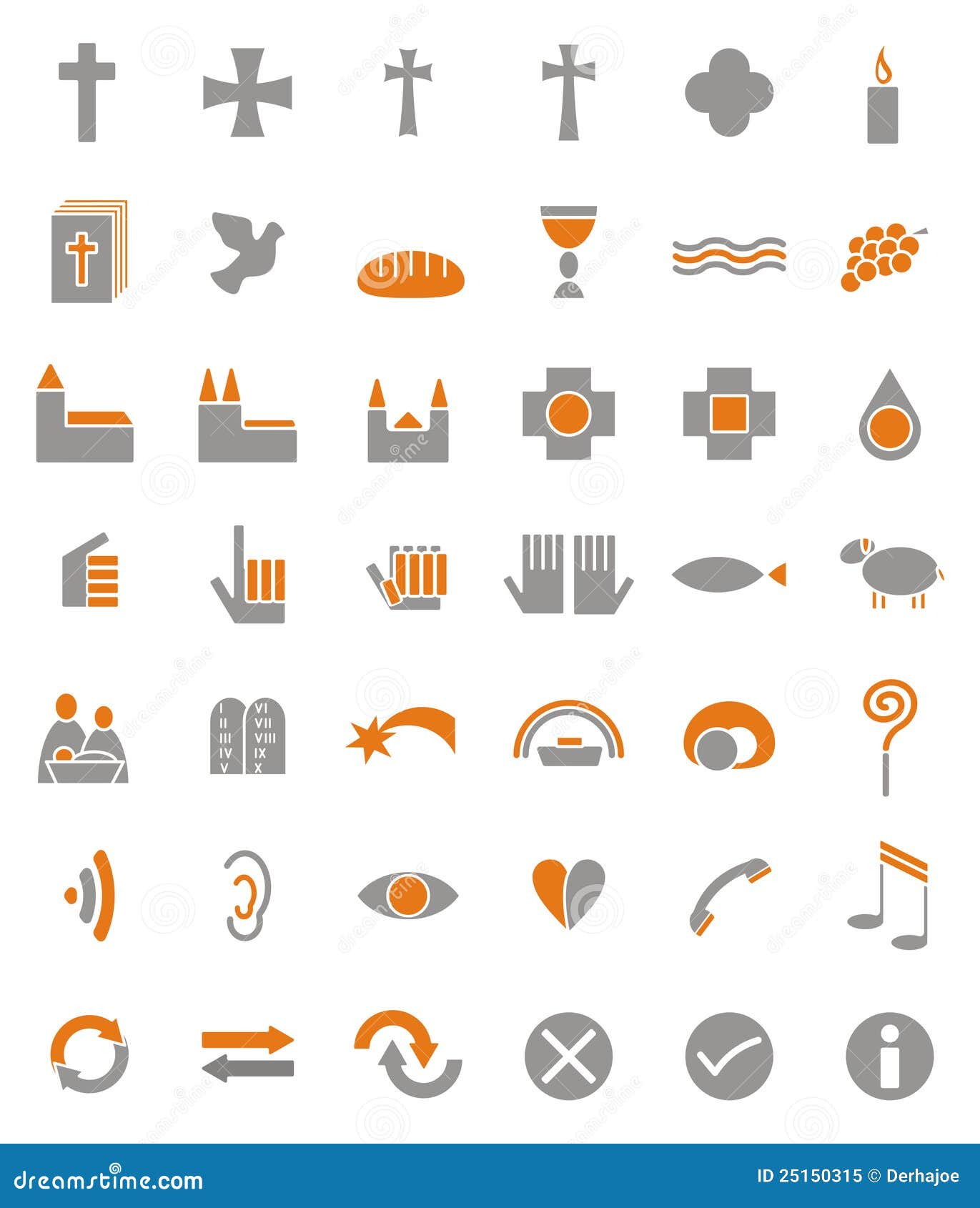 Christelijke pictogrammen stock illustratie. Illustration of schapen ...