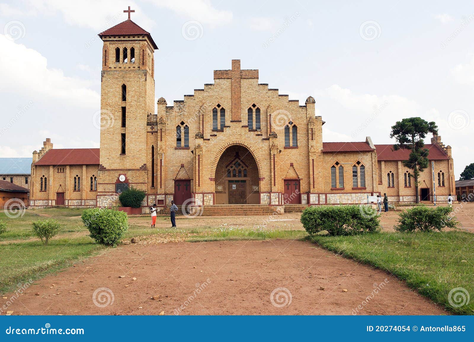 Christian Cathedral in Butare (Huye) Editorial Stock Image - Image of ...