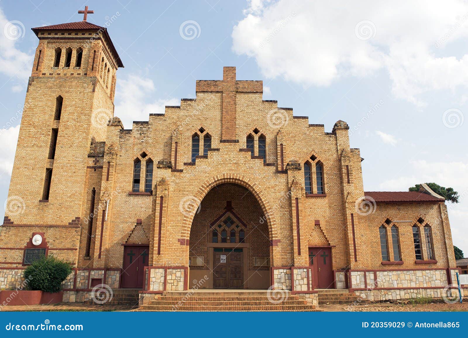 Christian Cathedral in Butare (Huye) Editorial Stock Image - Image of ...