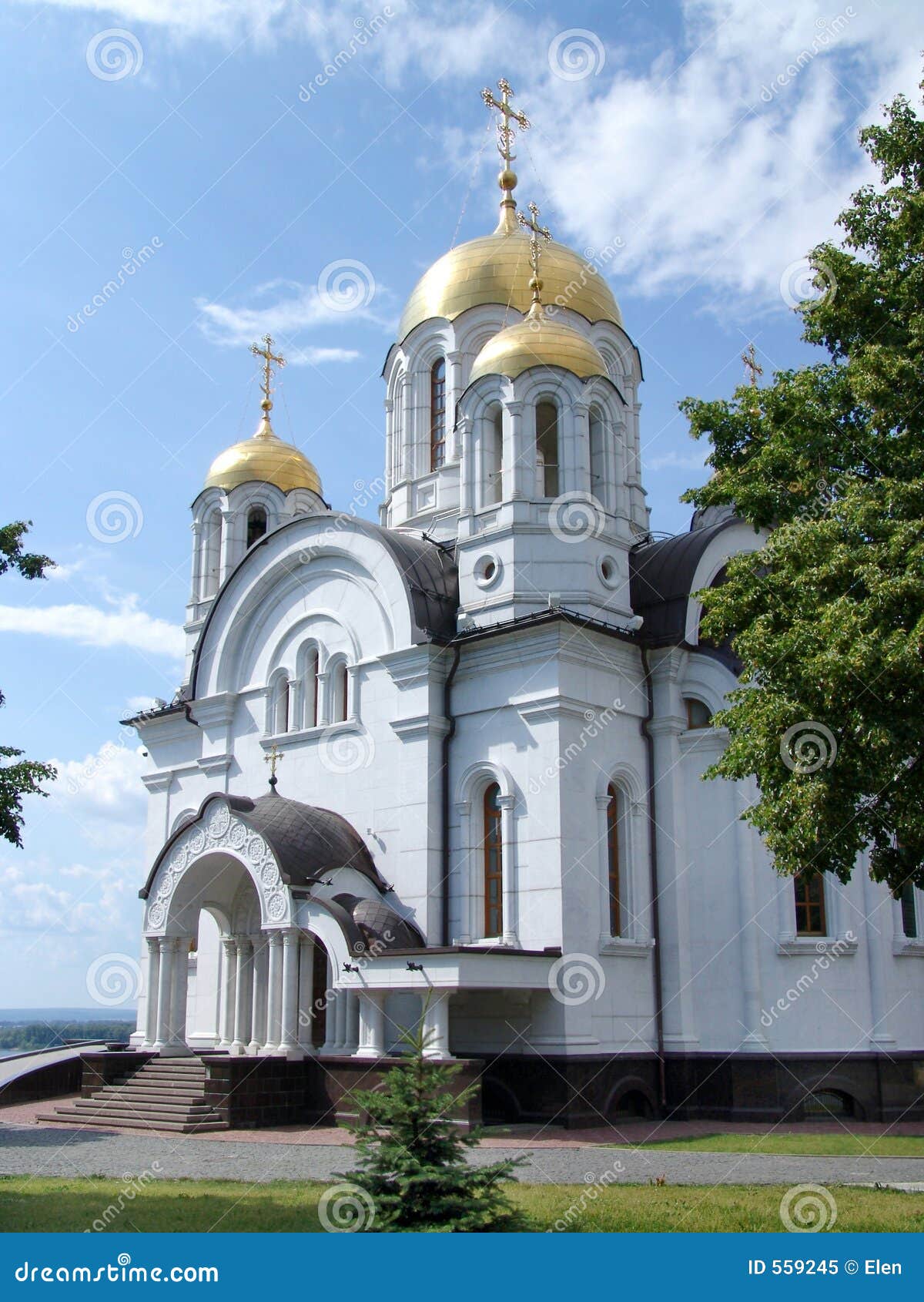Christian Cathedral in the City of Samara. Stock Image - Image of faith ...