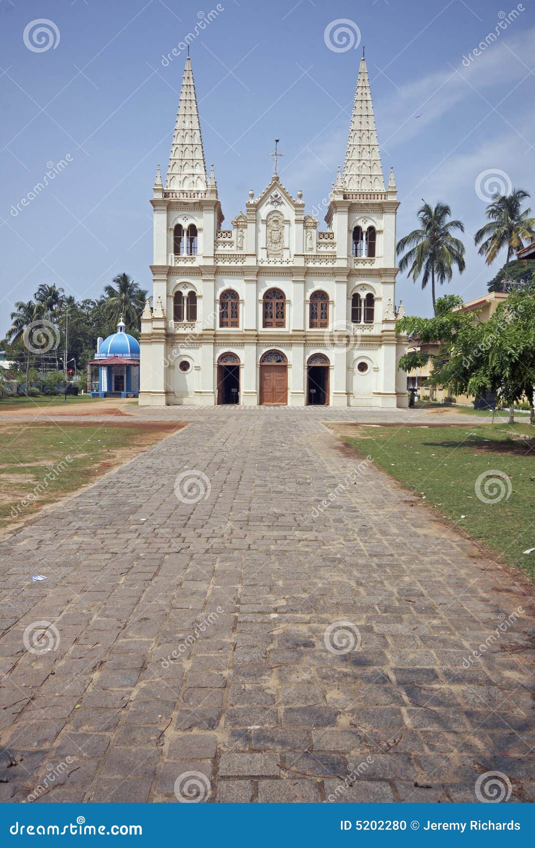 Christian Cathedral in India Stock Photo - Image of facade, cathedral ...