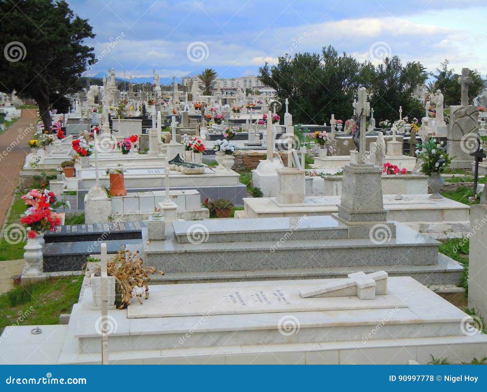 Christian Cemetery in Gibraltar Editorial Stock Photo - Image of ...