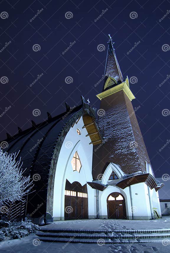 Christian church stock image. Image of nightlife, building - 22807235
