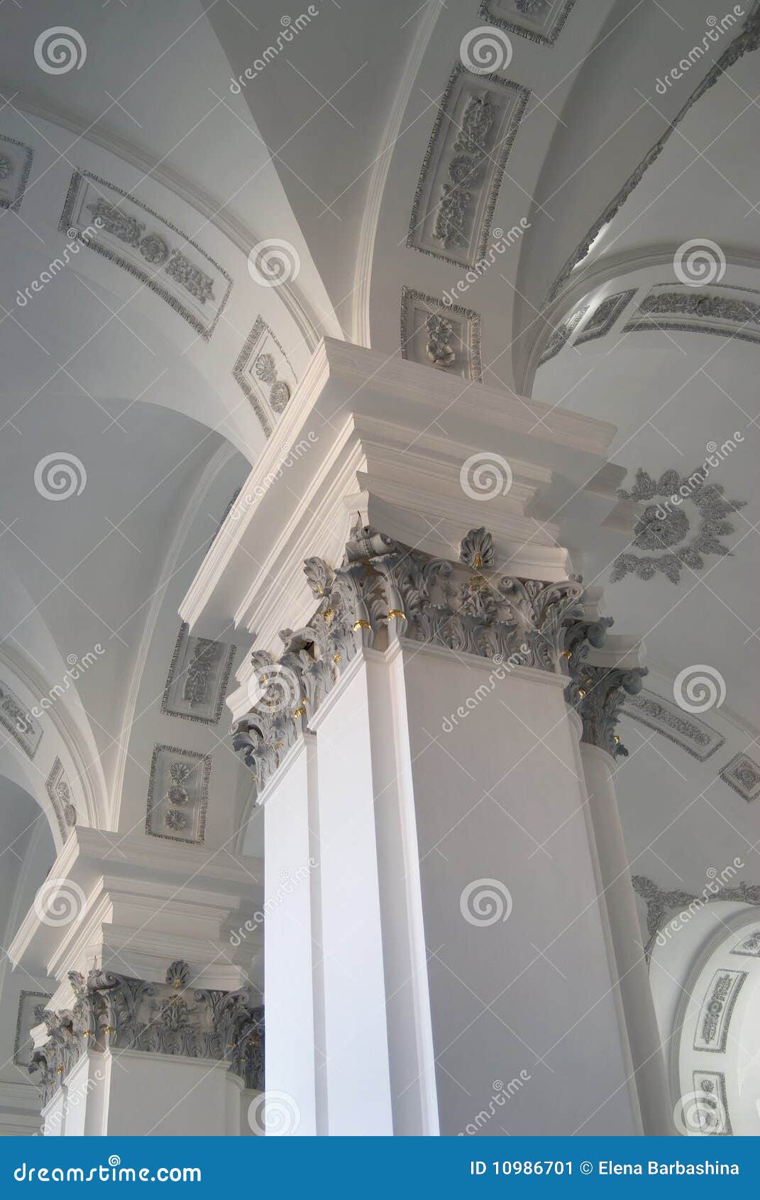Christian church column stock image. Image of flowers - 10986701