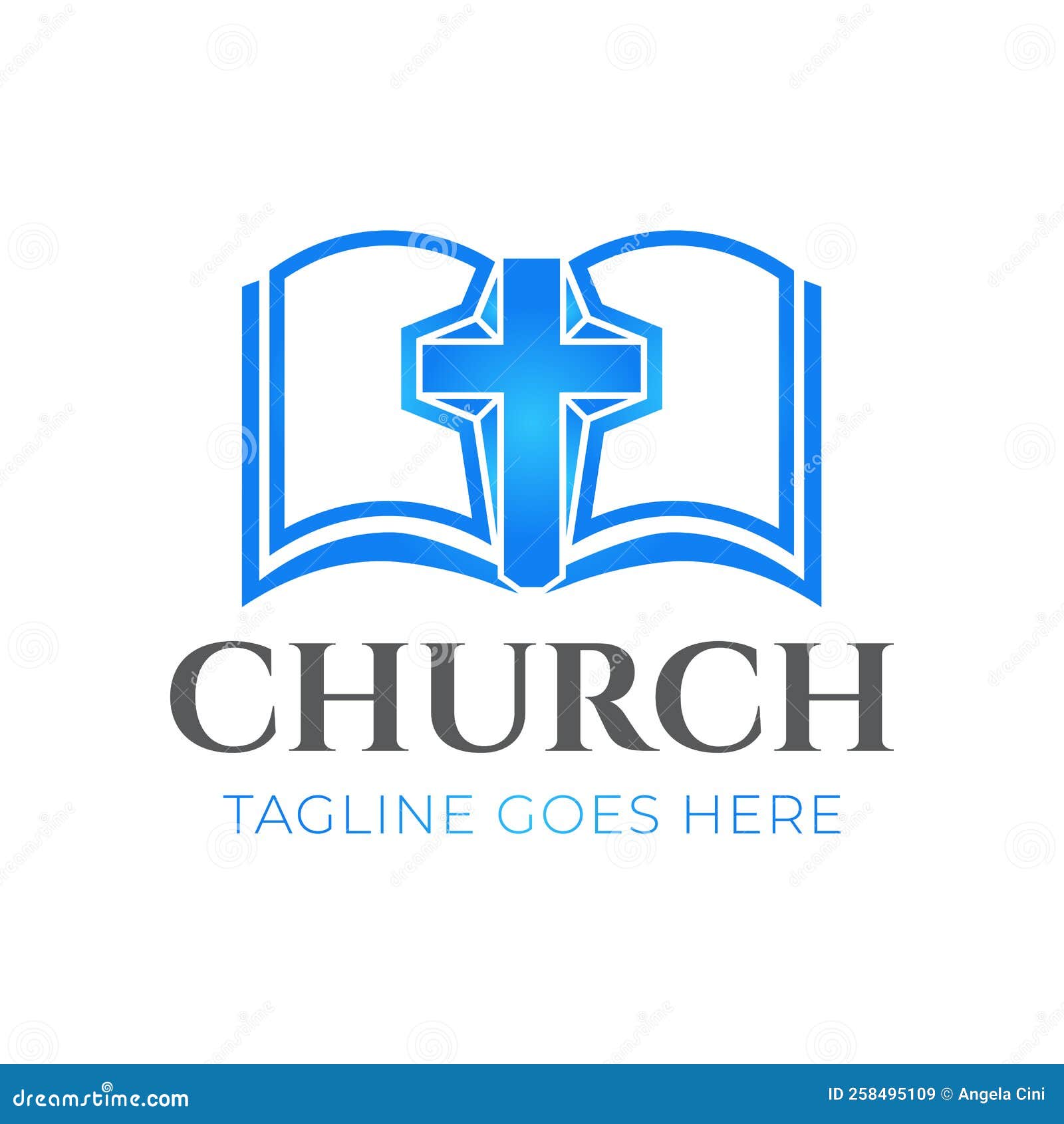 Christian Church Logo Design Stock Vector - Illustration of icon ...