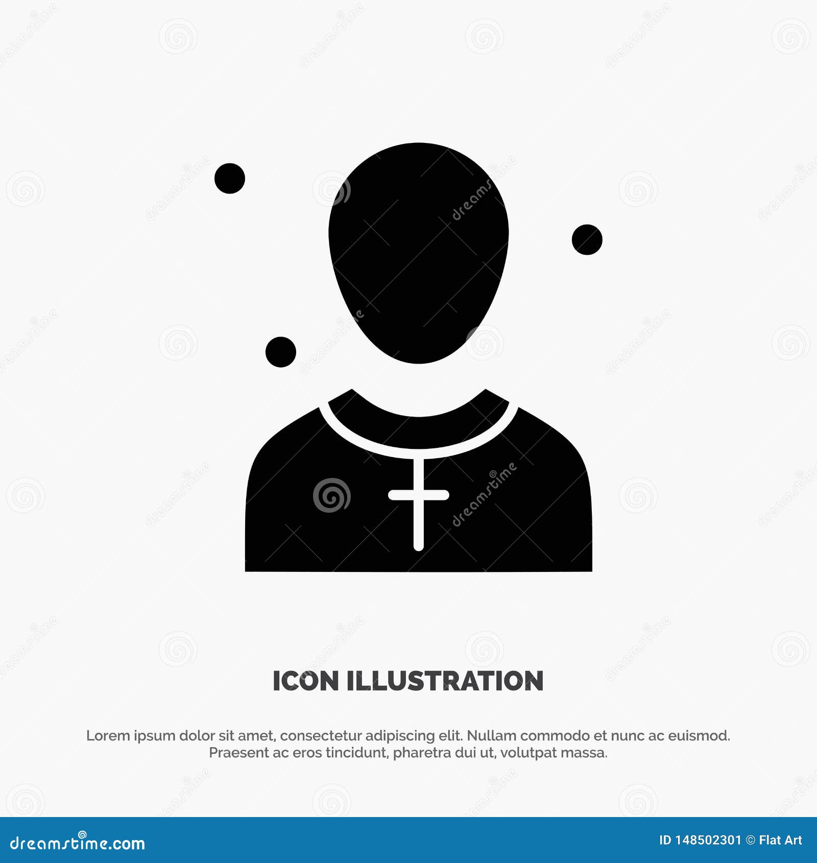 Christian, Church, Male, Man, Preacher Solid Glyph Icon Vector Stock ...