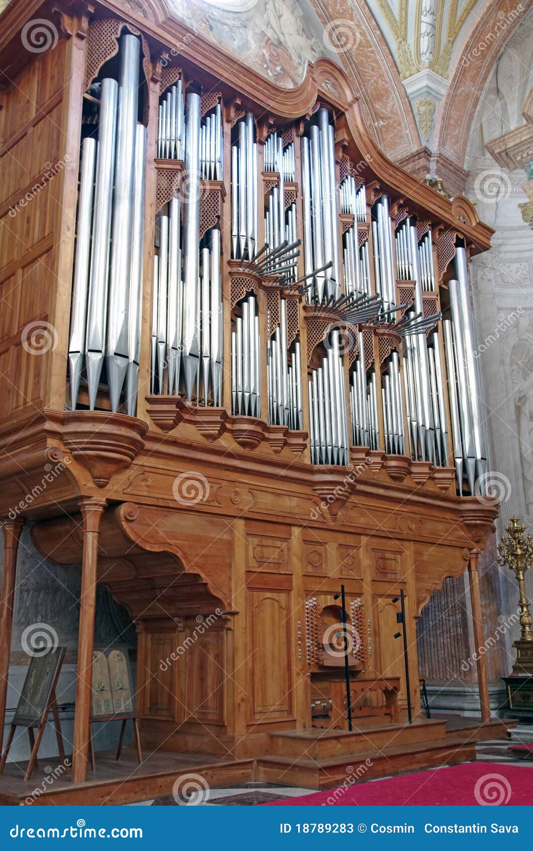 Christian church organ editorial stock photo. Image of decorated - 18789283