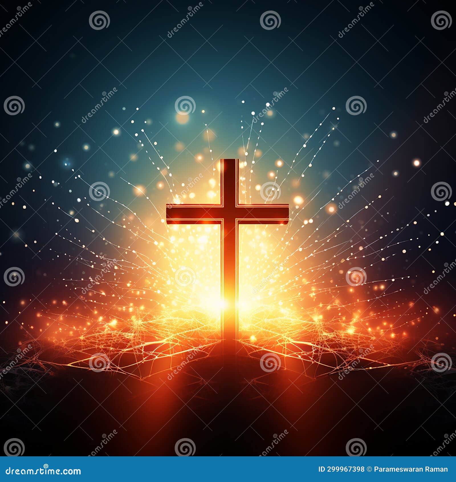 Christian cross stock illustration. Illustration of text - 299967398