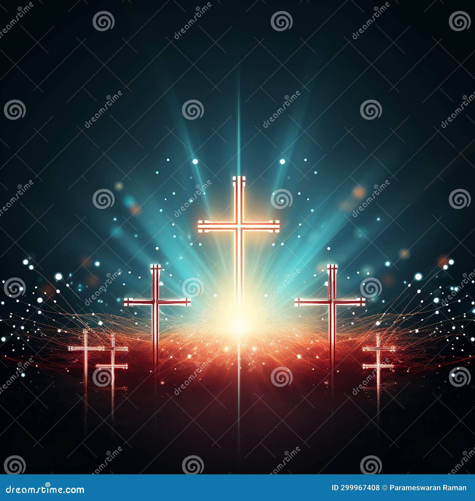 Christian cross stock illustration. Illustration of circle - 299967408