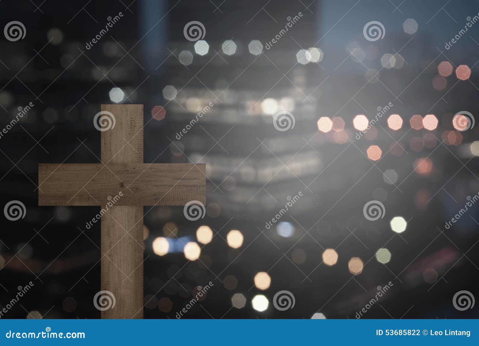 Christian Cross stock photo. Image of catholic, light - 53685822
