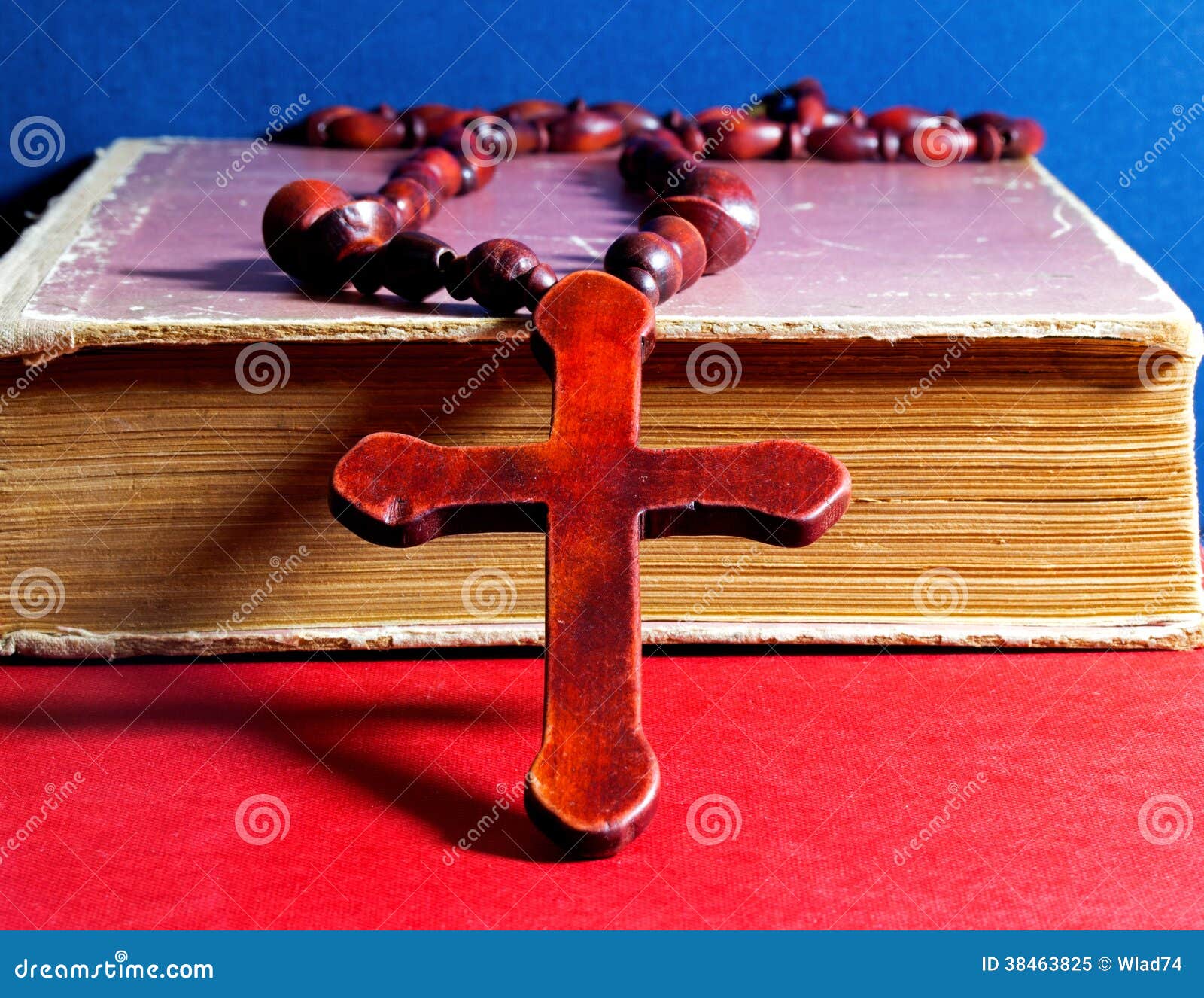 Christian cross on a book stock image. Image of pattern - 38463825