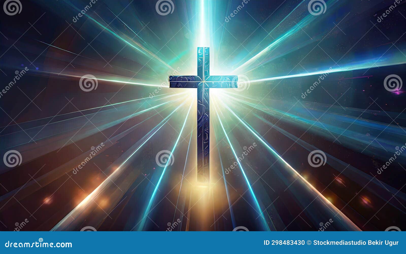 Christian Cross stock illustration. Illustration of bronze - 298483430
