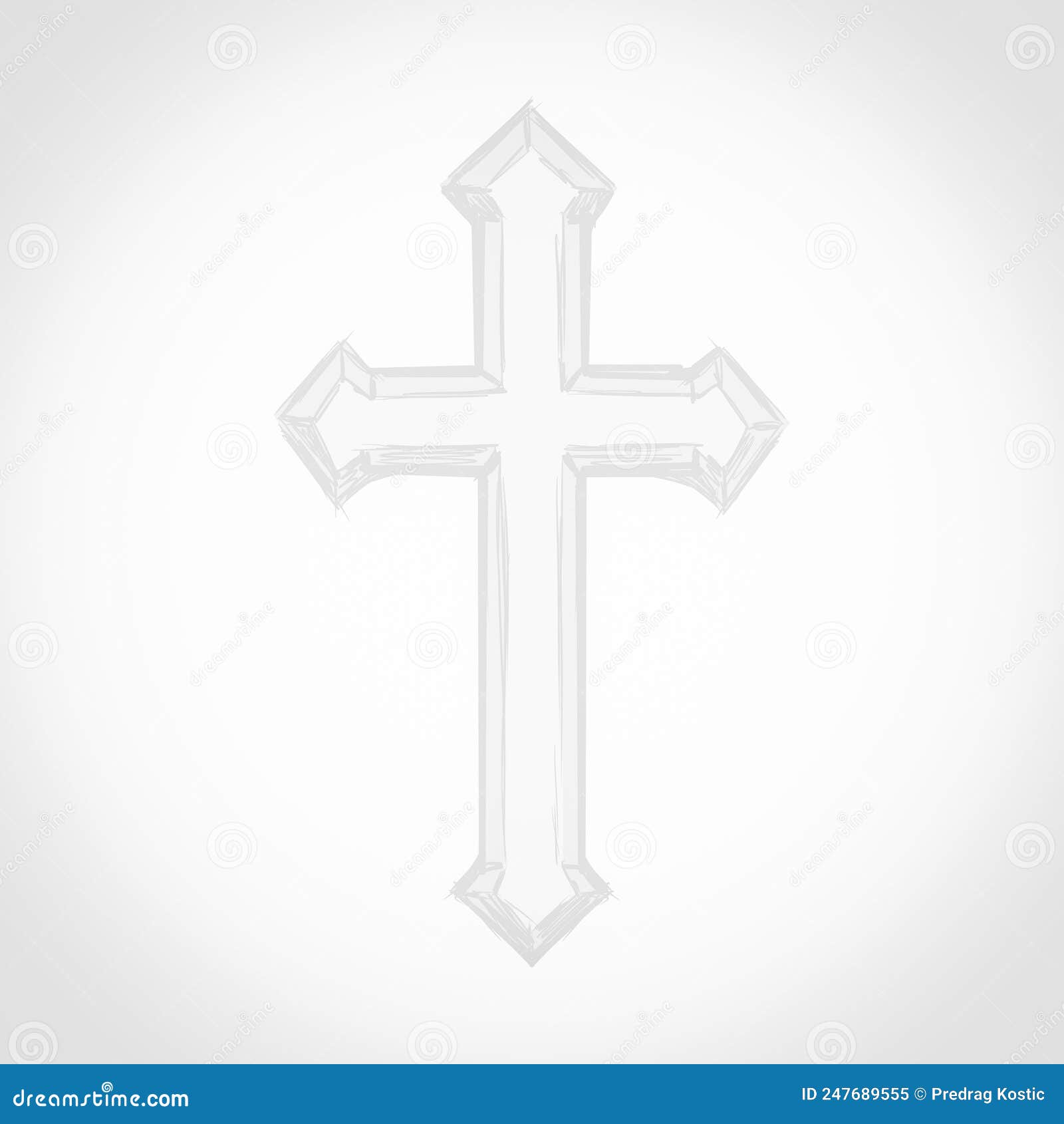 Christian Cross Collage Element. Stock Illustration - Illustration of ...
