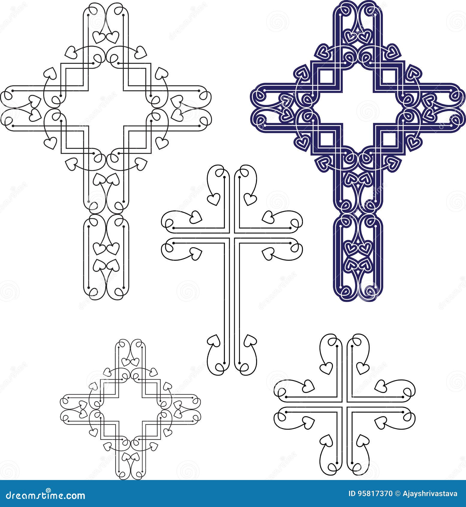 Christian Cross Design ilustração do vetor. Ilustração de deus - 95817370