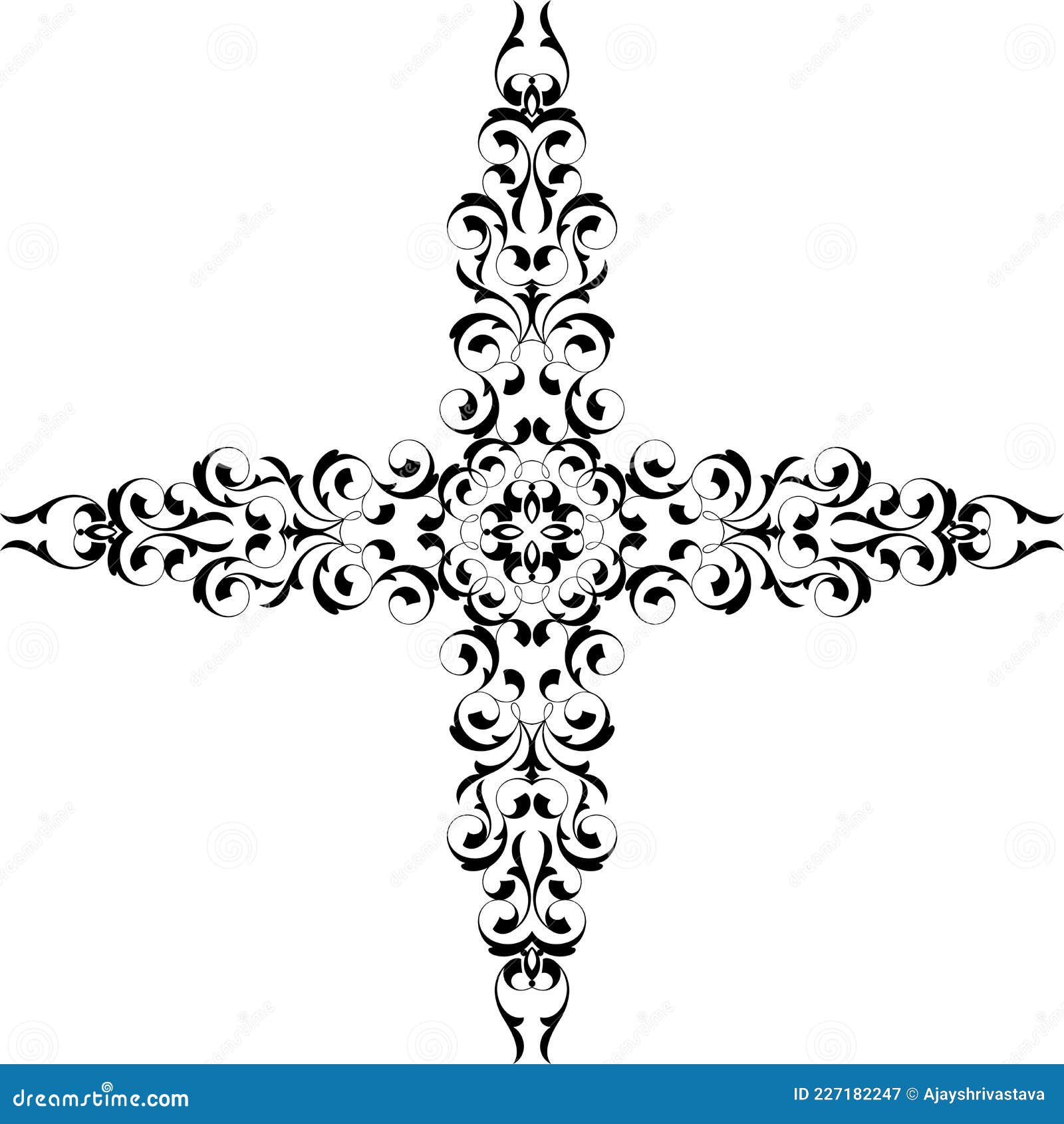 Christian Cross Design stock vector. Illustration of christian - 227182247