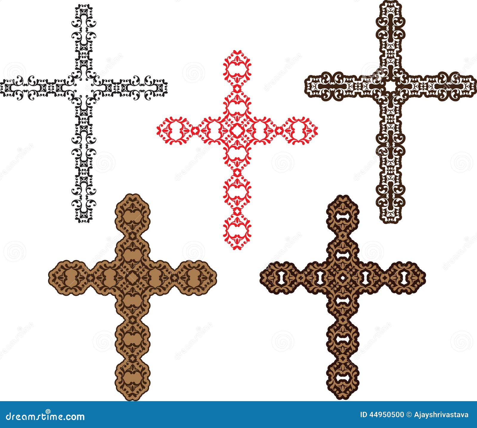 Christian Cross Design stock vector. Illustration of graphic - 44950500