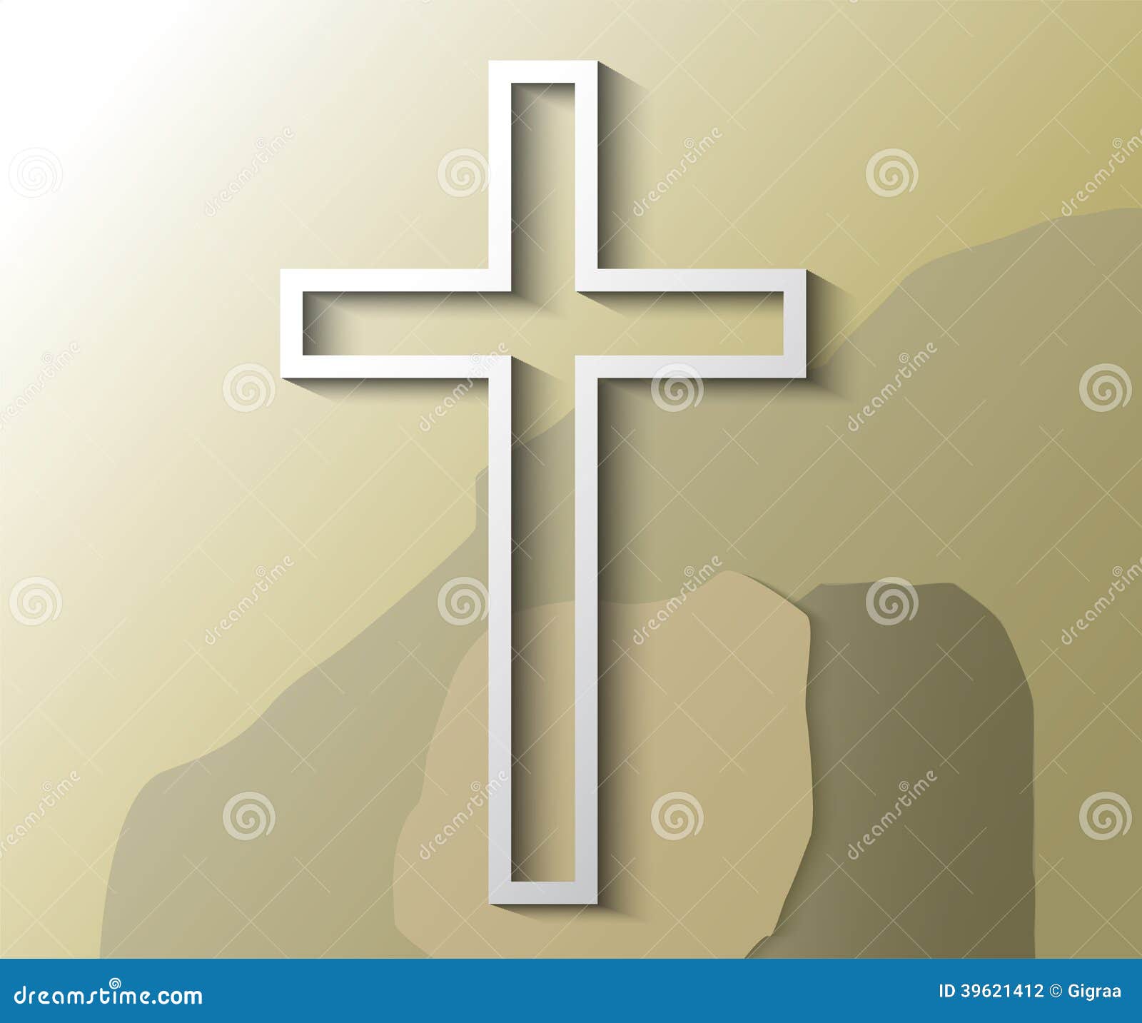 Empty Cross Background