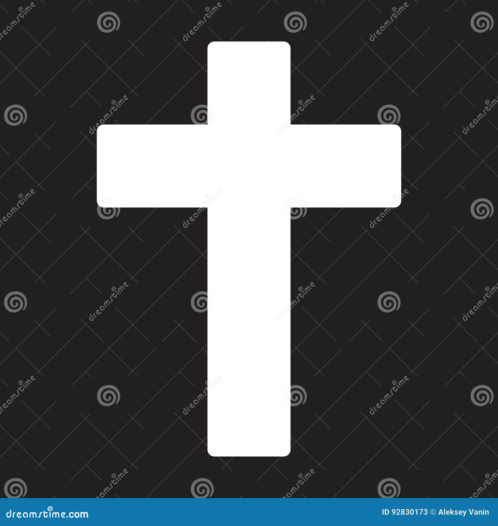 Christian Cross Icon, Christianity Vector Illustration. Stock Vector ...