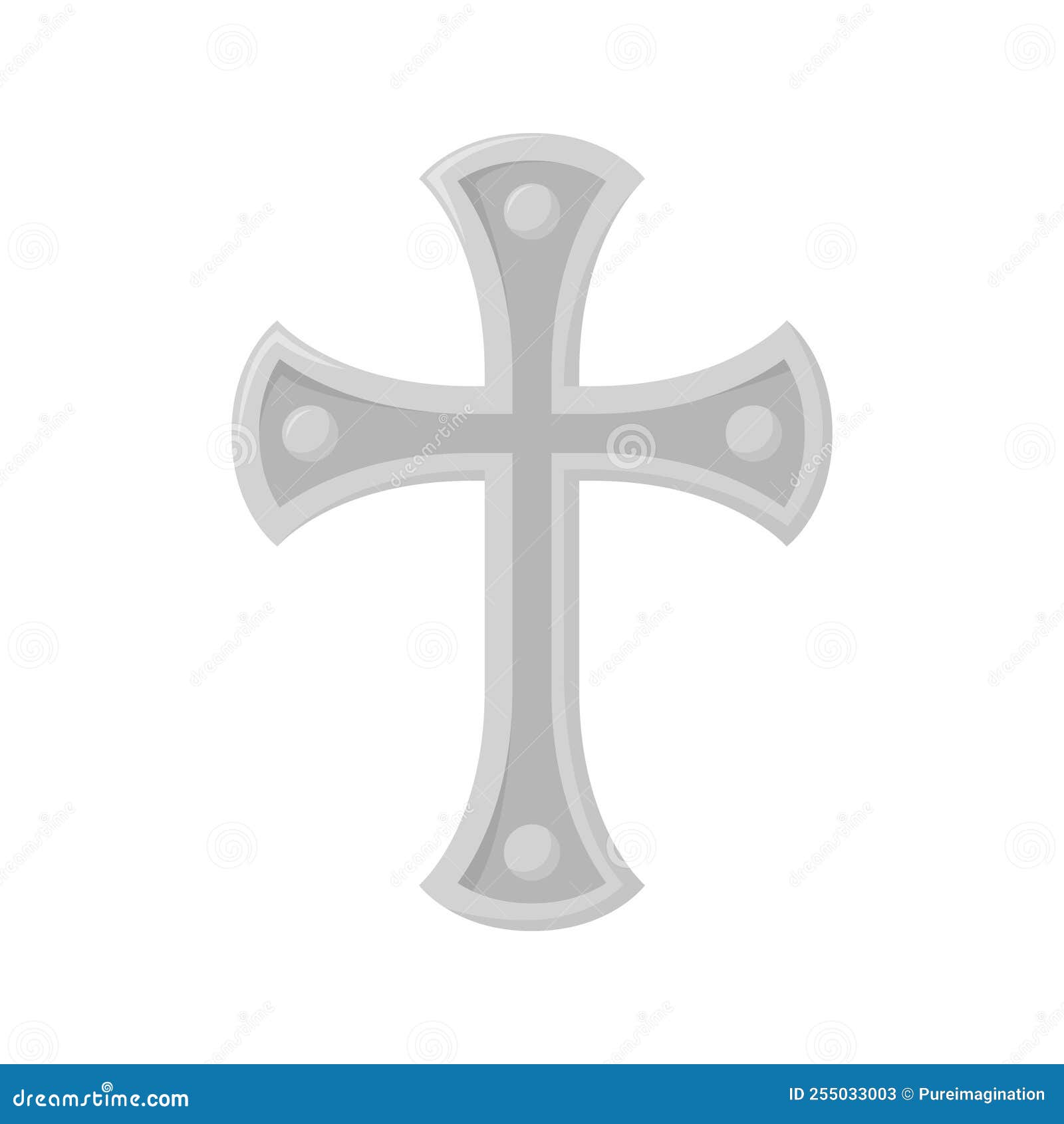 Christian Cross Isolated on White Background Stock Vector ... Christian Cross Isolated on White Background Stock Vector ...