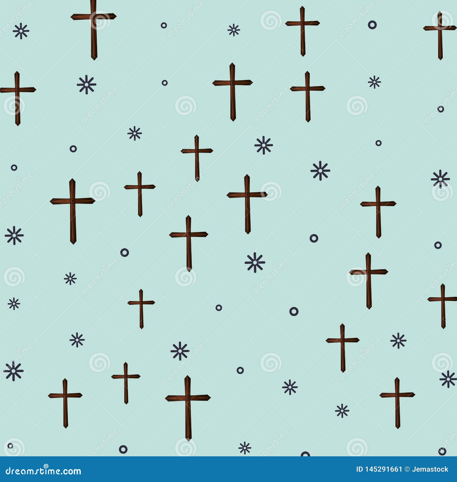 Christian Cross Pattern Background Stock Vector - Illustration of ...