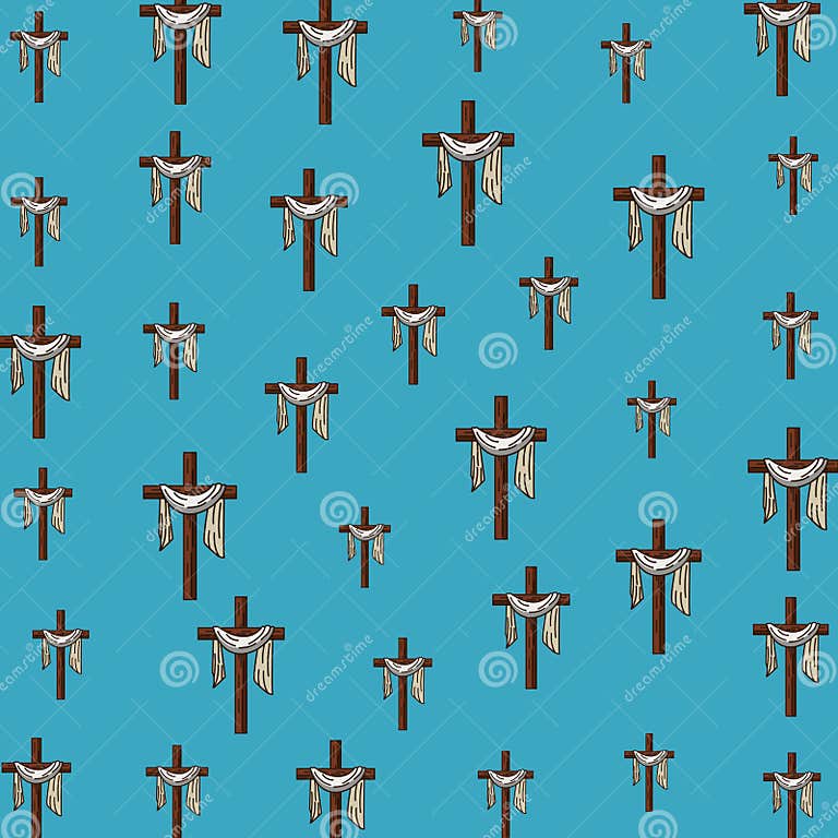 Christian Cross Pattern Background Stock Vector - Illustration of ...