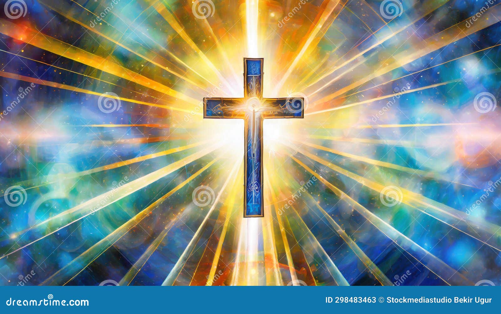 Christian Cross stock illustration. Illustration of christian - 298483463