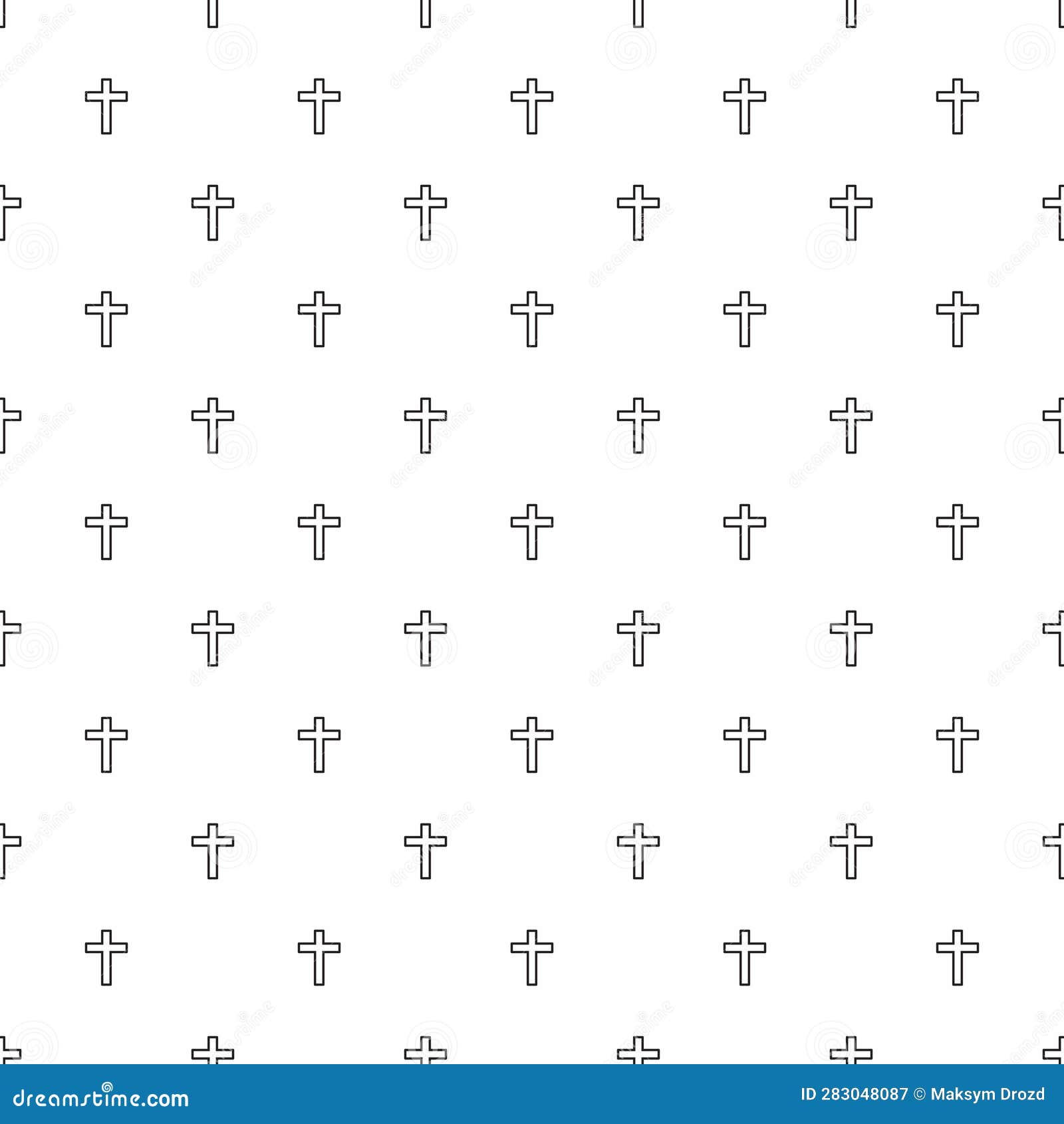 Christian Cross Seamless Pattern. Stock Vector - Illustration of design ...