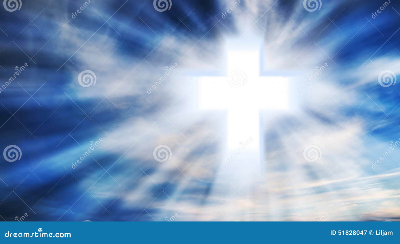Christian Cross on the Sky stock image. Image of church - 51828047