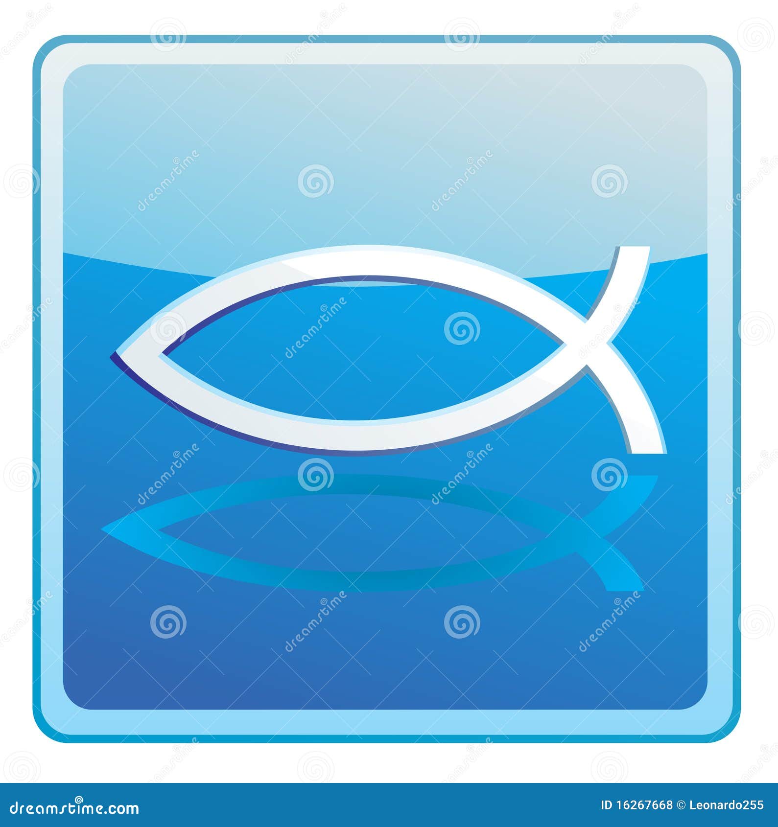 Christian Fish Symbol. Jesus Fish Icon Religious Sign. God Christ Logo ...