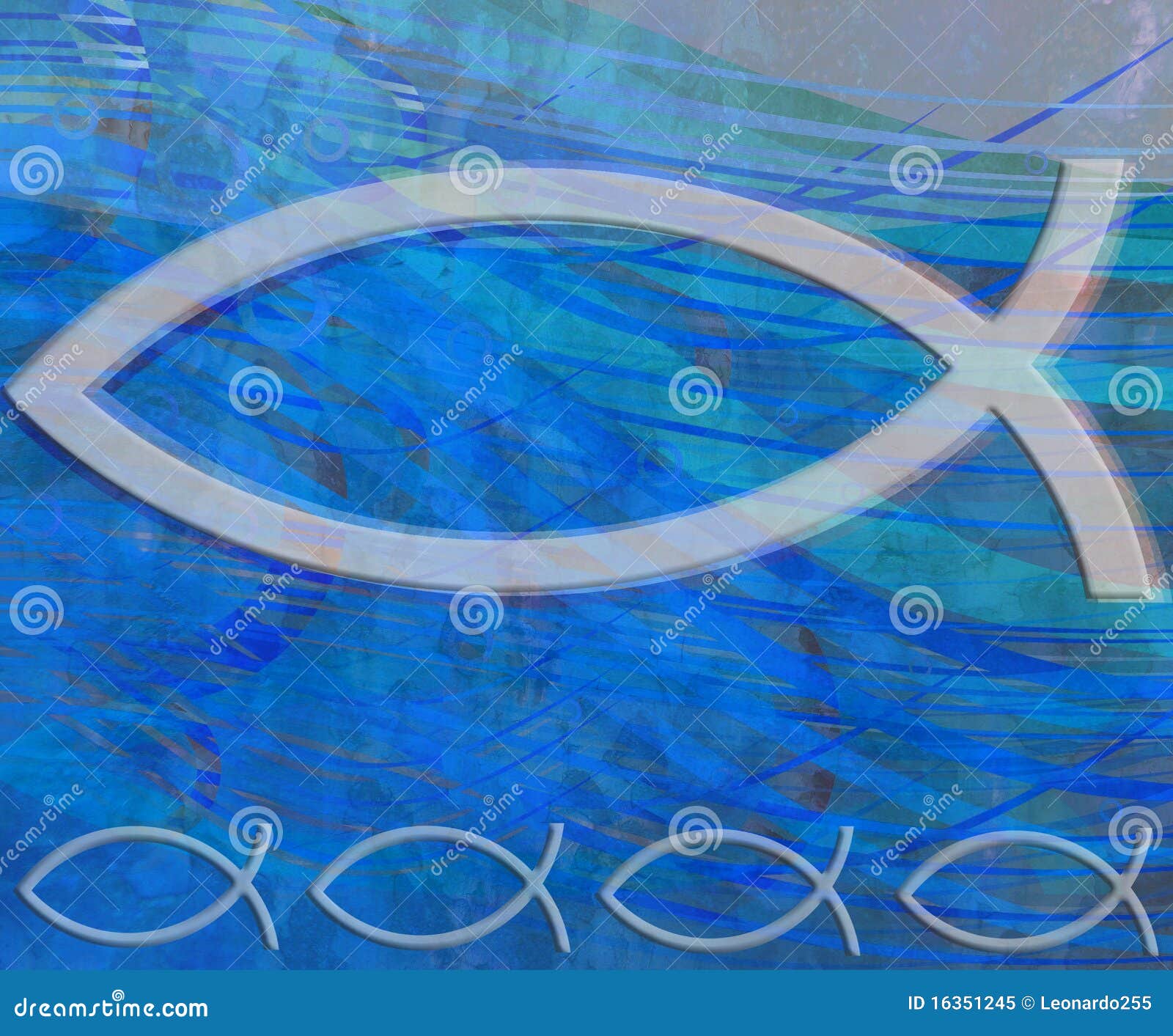 Christian fish stock illustration. Illustration of texture - 16351245