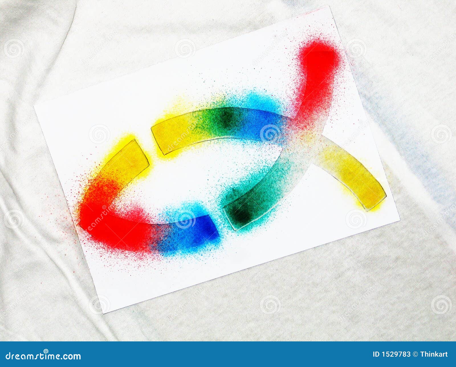 Christian Fish Airbrushed - Rainbow Stock Image - Image of airbrush ...