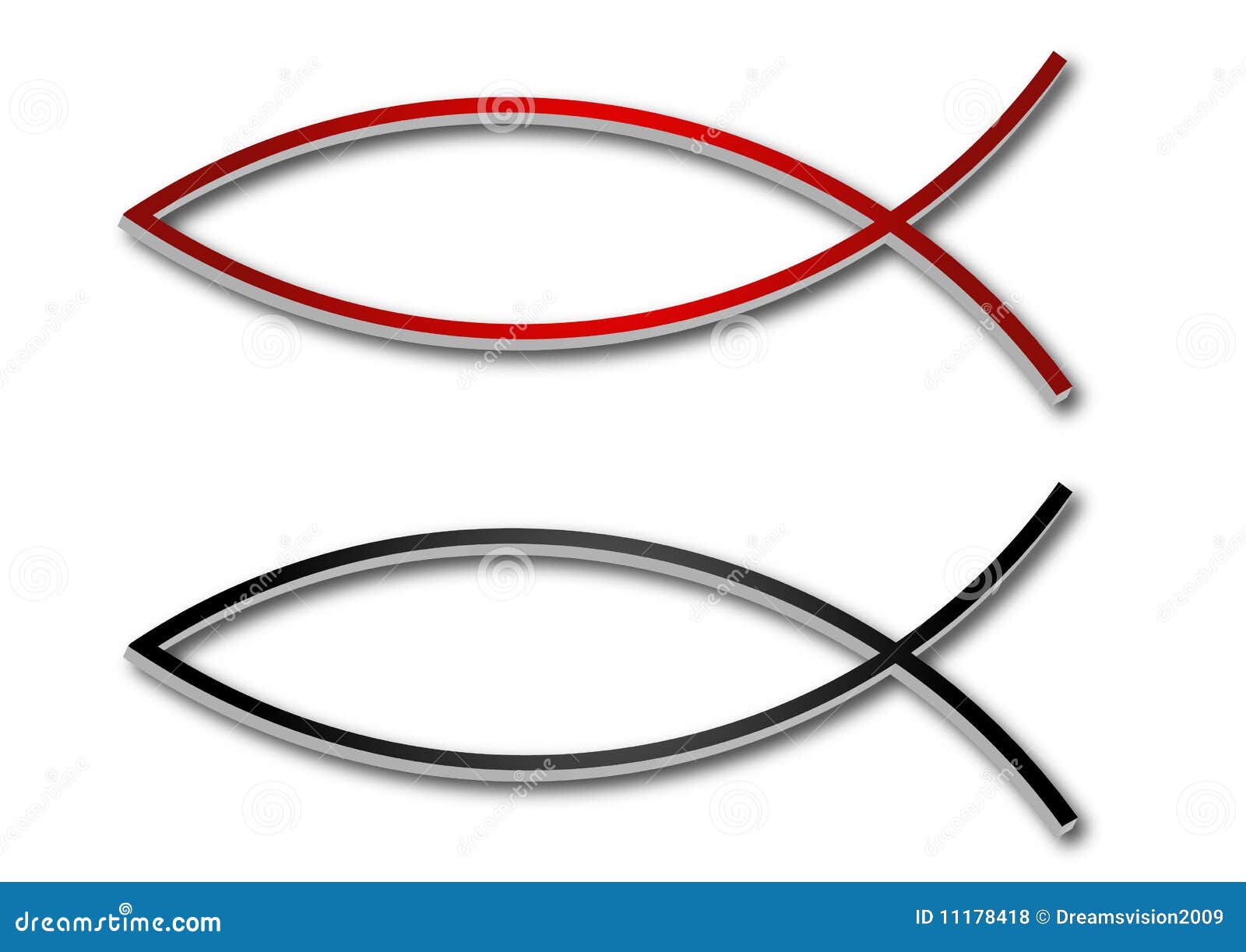 Christian Fish Symbol. Jesus Fish Icon Religious Sign. God Christ Logo ...